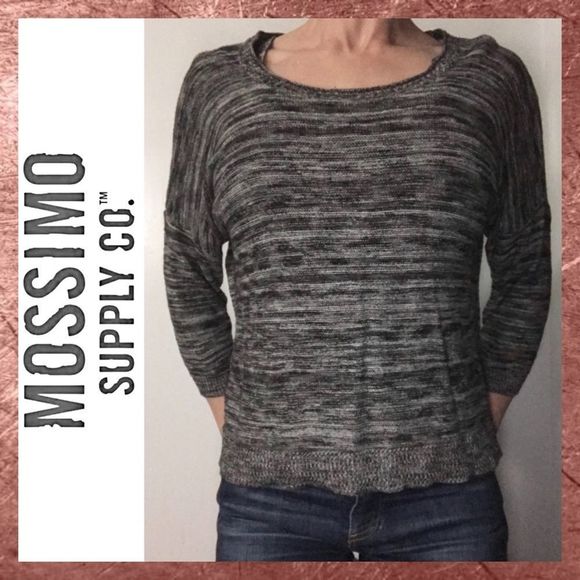 Mossimo Supply Co. | Sweaters | Mossimoblackwhite Space Knit Sweater ...